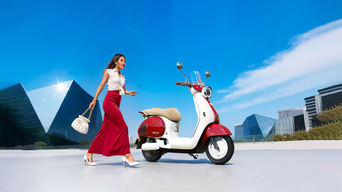 Yadea OVA, Sepeda Motor Listrik Retro yang Bikin Mobilitas Perempuan ...
